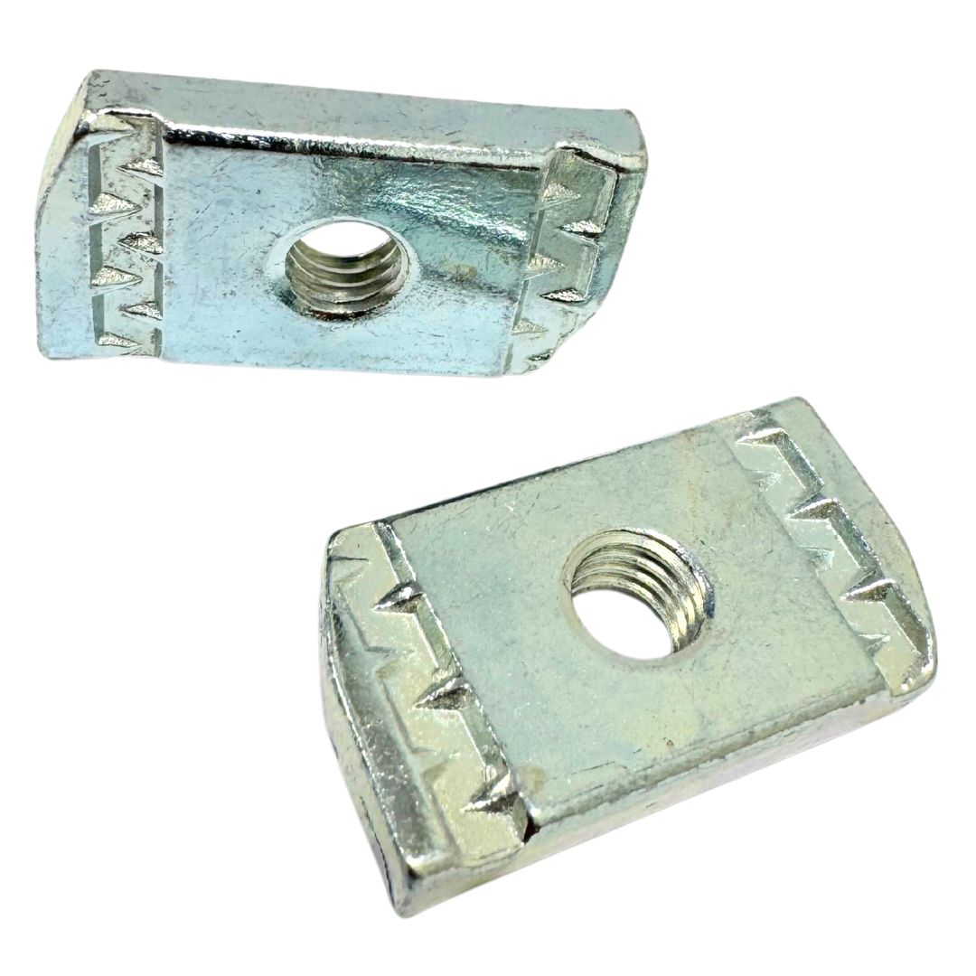 M8 Plain Channel Nuts | Bright Zinc Plated | Box of 100