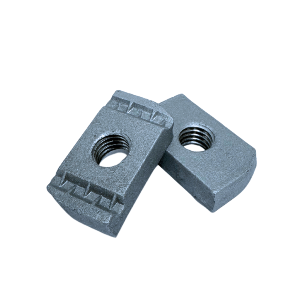 M10 Plain Channel Nuts Hot Dipped Galvanised - Box of 100