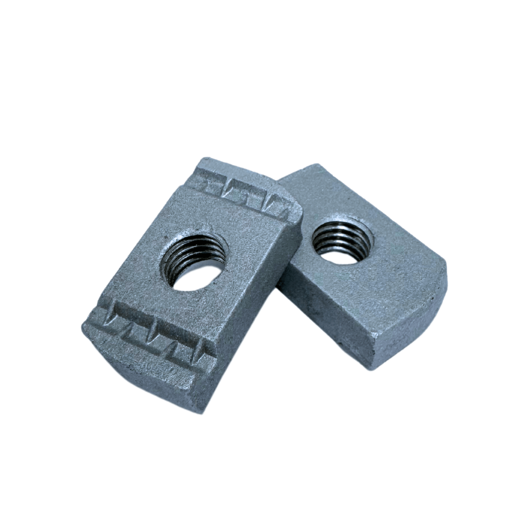 M10 Plain Channel Nuts Hot Dipped Galvanised - Box of 100