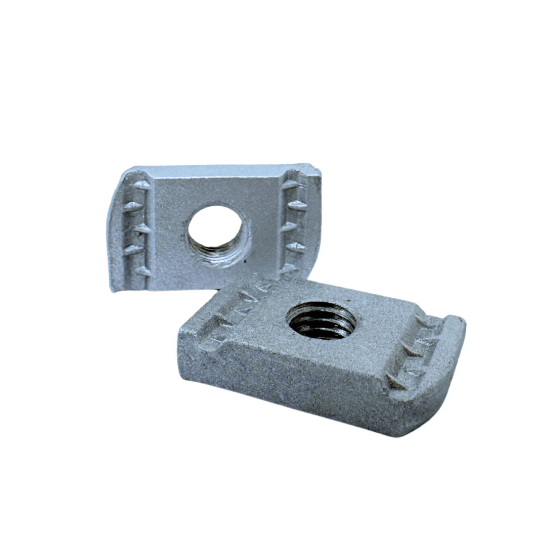 M10 Plain Channel Nuts Hot Dipped Galvanised - Box of 100