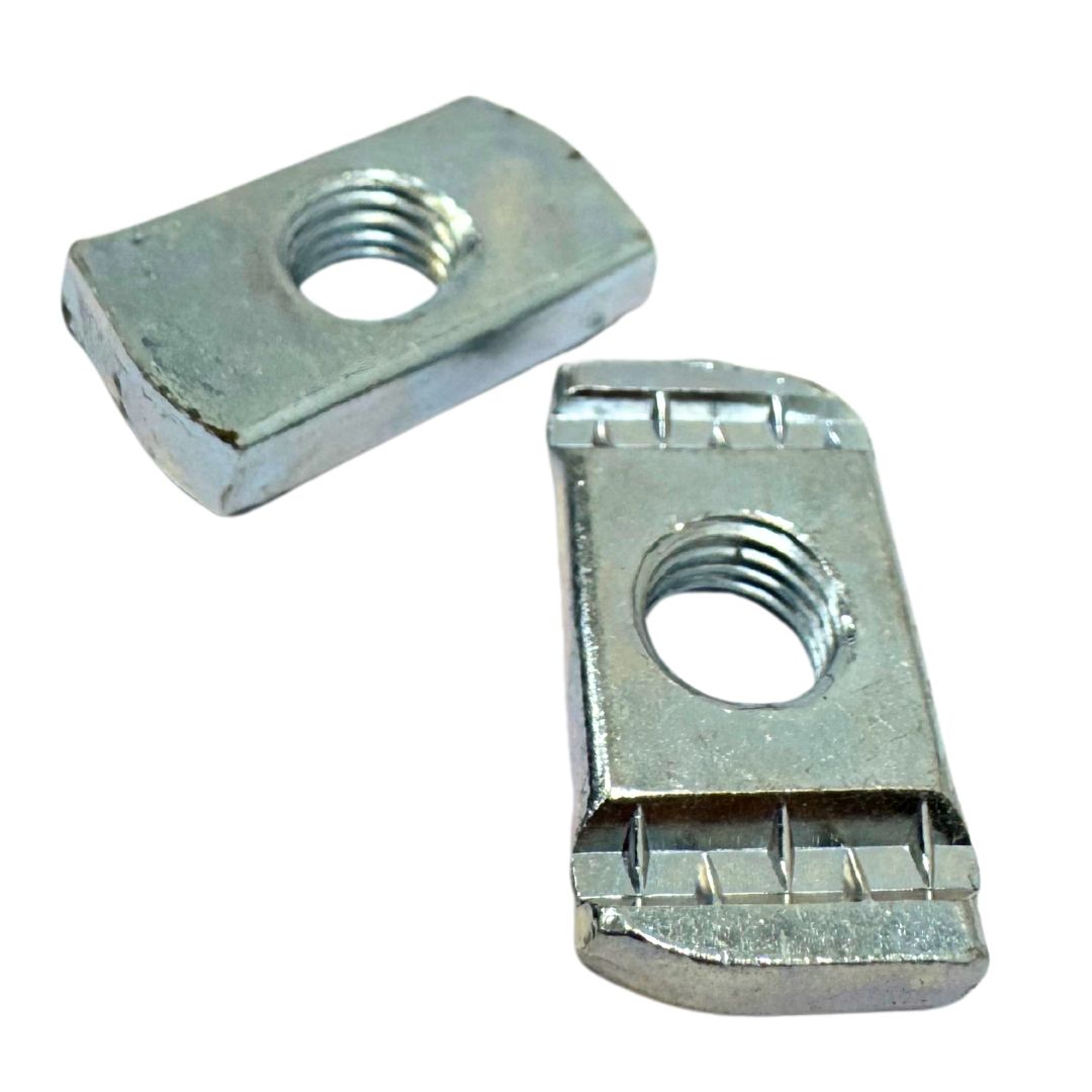 M12 Plain Channel Nuts | Bright Zinc Plated | Box of 100