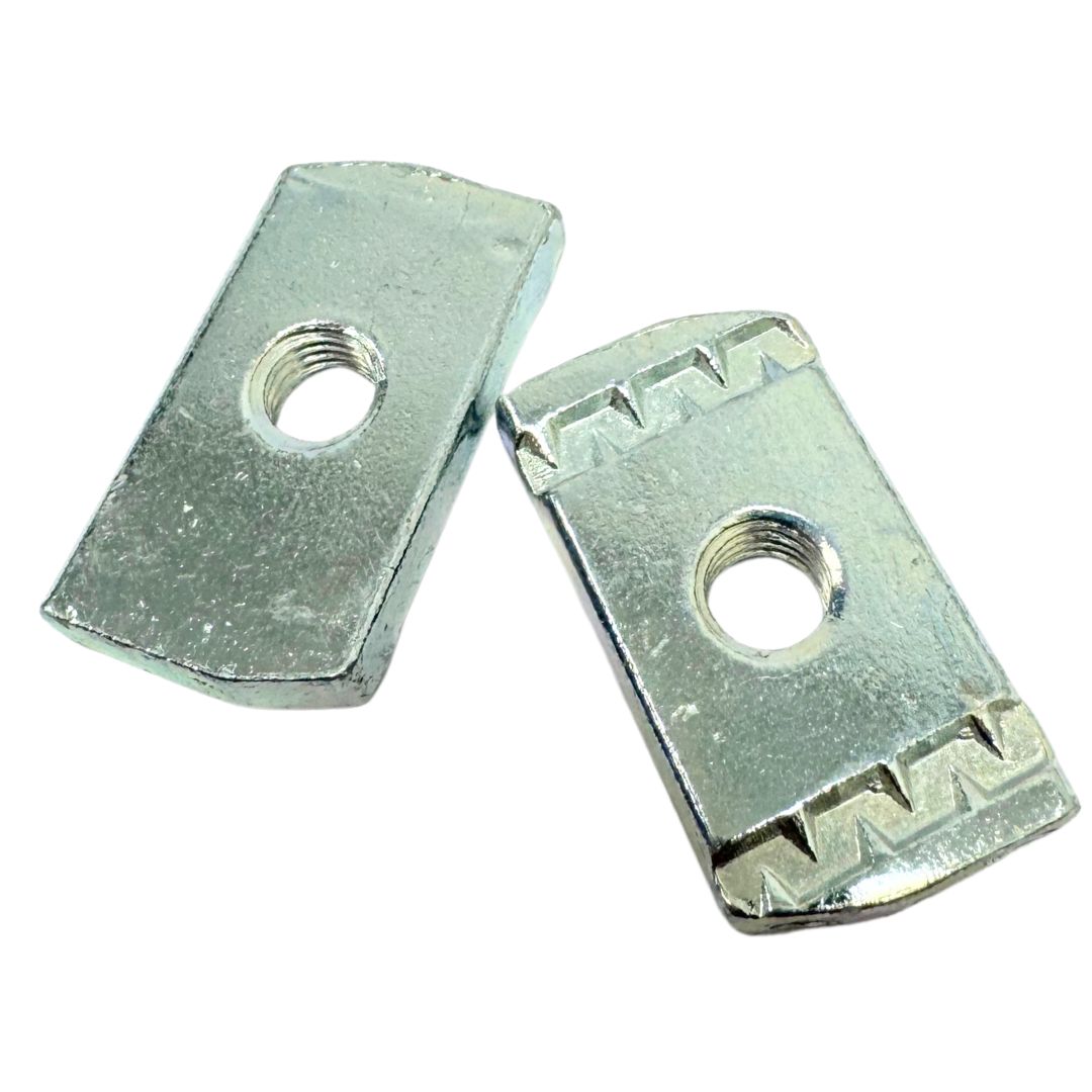 M8 Plain Channel Nuts | Bright Zinc Plated | Box of 100