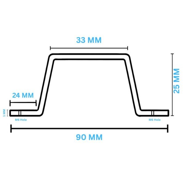 25mm Galvanised Cable Protector – 2 Metre | Steel Sheathing