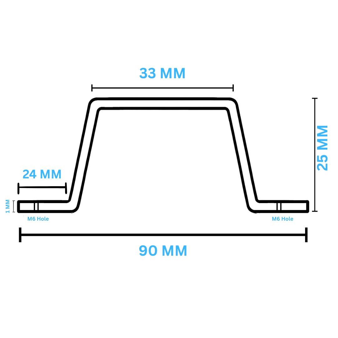 25mm Galvanised Cable Protector – 2 Metre | Steel Sheathing