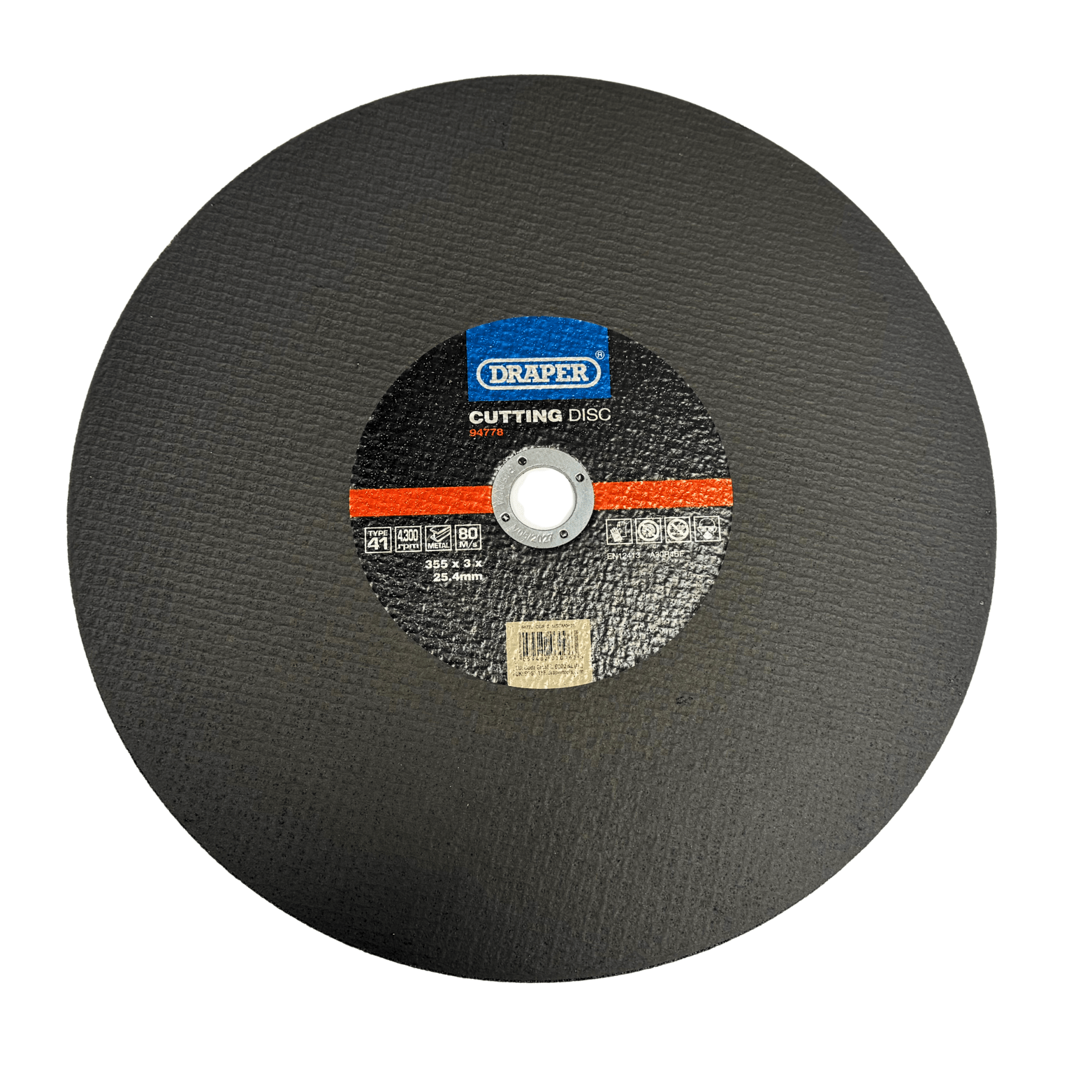 Draper 355mm Metal Cutting Disc – 3mm Heavy-Duty (Pack of 5)
