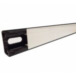 40mm Plastic Channel Closure Strip – White PVC | 3 Meter