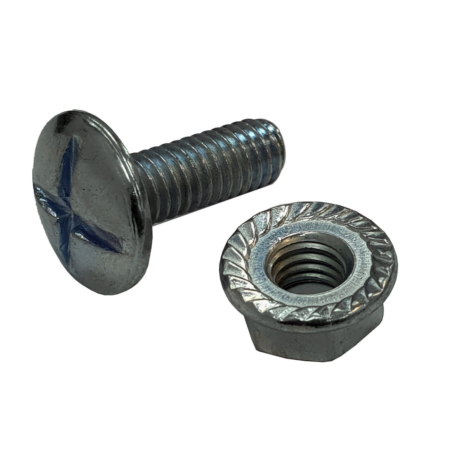 M6x20mm Cable Tray Bolt & Nut x 100 (HDG)